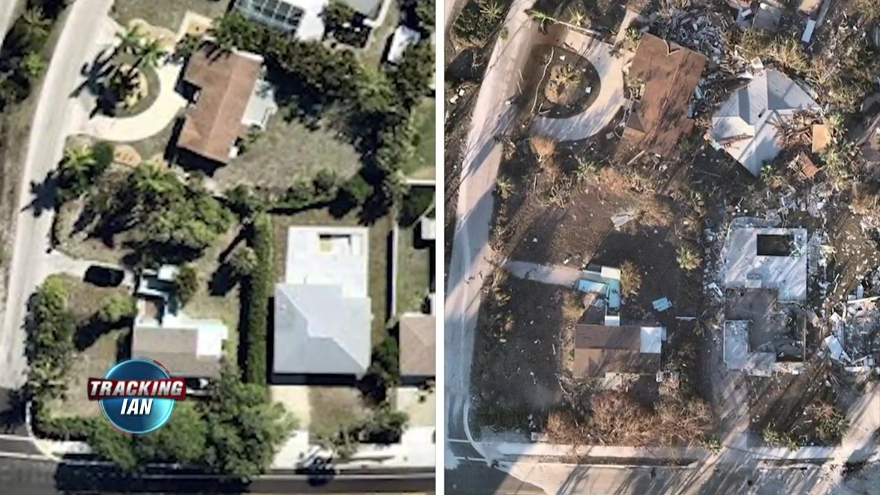 Before, after images show Hurricane Ian storm surge completely destroyed some Sanibel Island ...