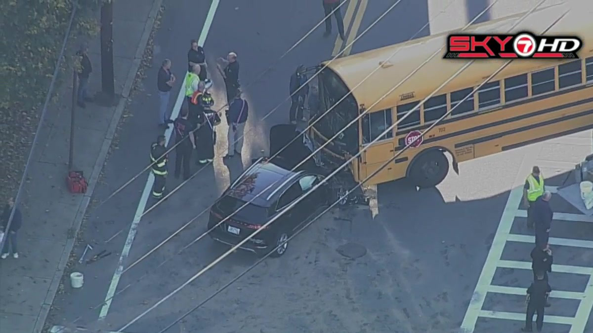 First responders called to crash involving school bus in Blackstone ...