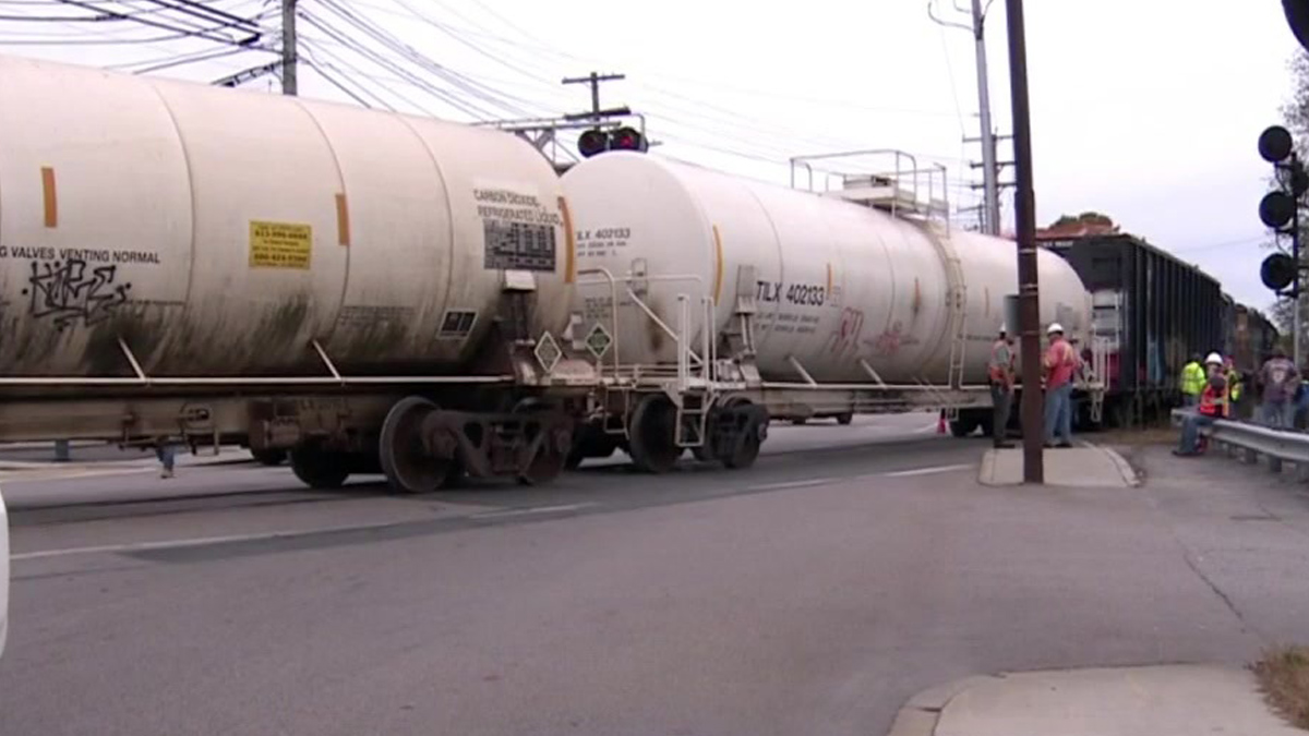 Waverly Street in Framingham back open after train derailment - Boston ...
