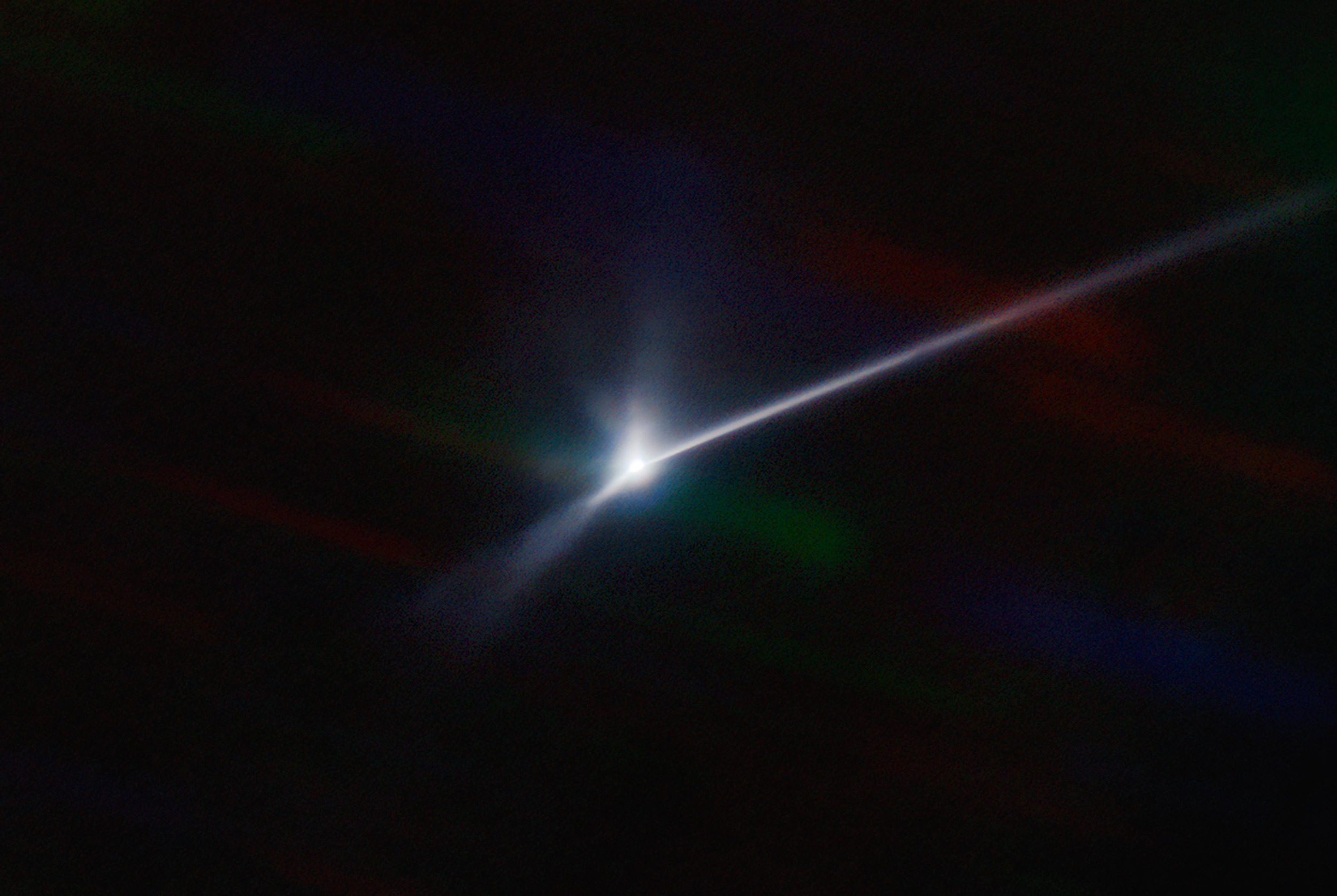 Comet-like debris trail spotted after spacecraft crashes into asteroid ...