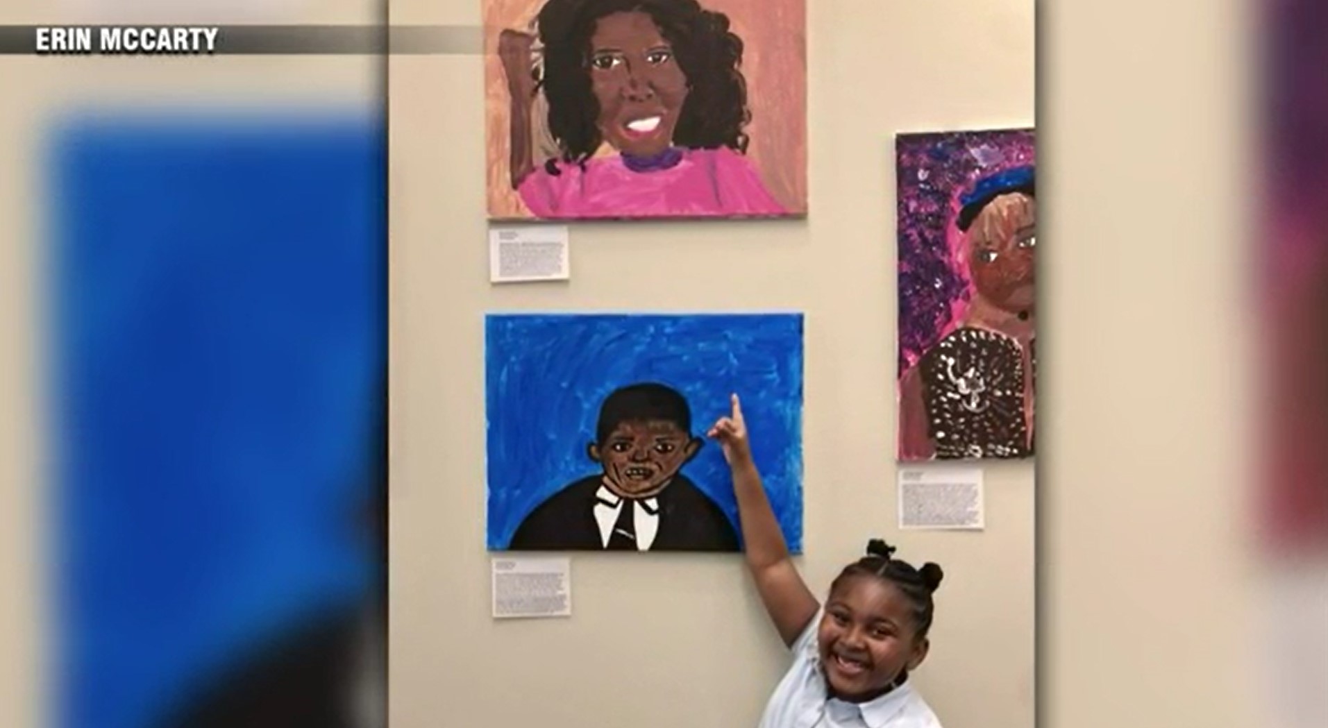 8-year-old from Cambridge shares portrait of Michelle Obama, surprised ...