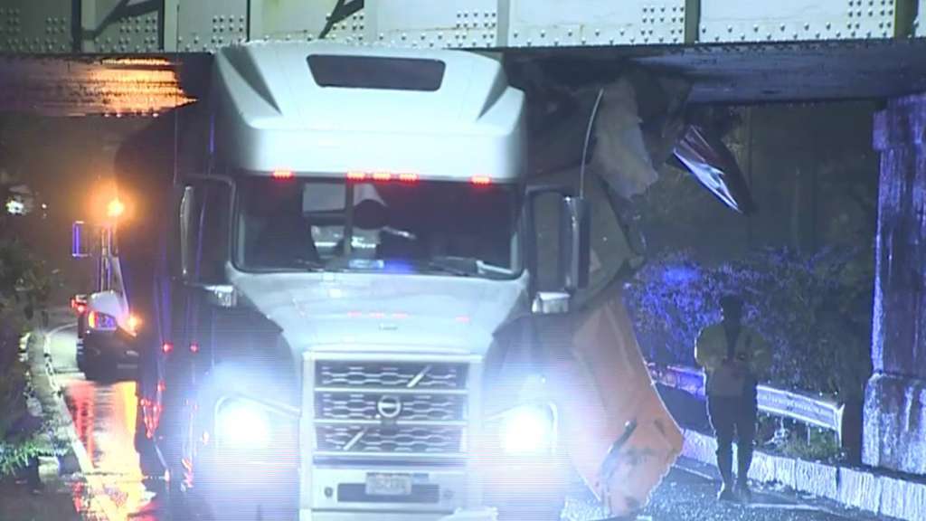 Soldiers Field Road reopened after truck hit BU Bridge on Storrow Drive ...