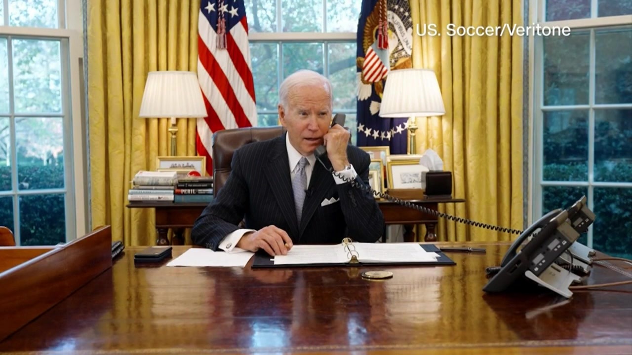 ‘Go shock ’em all’: Biden calls in words of support to US World Cup ...