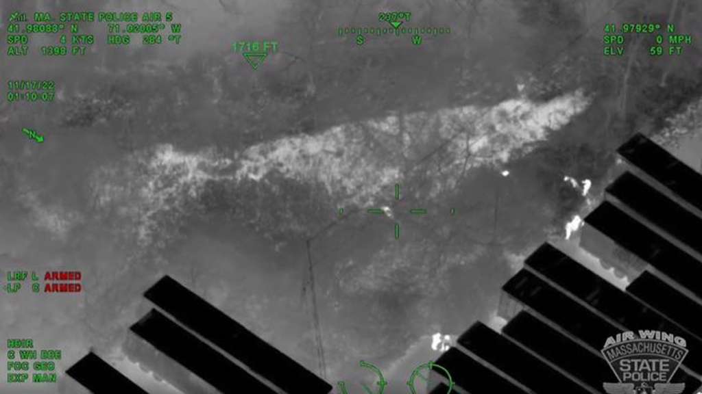 State police release airwing video of successful search for suspected ...