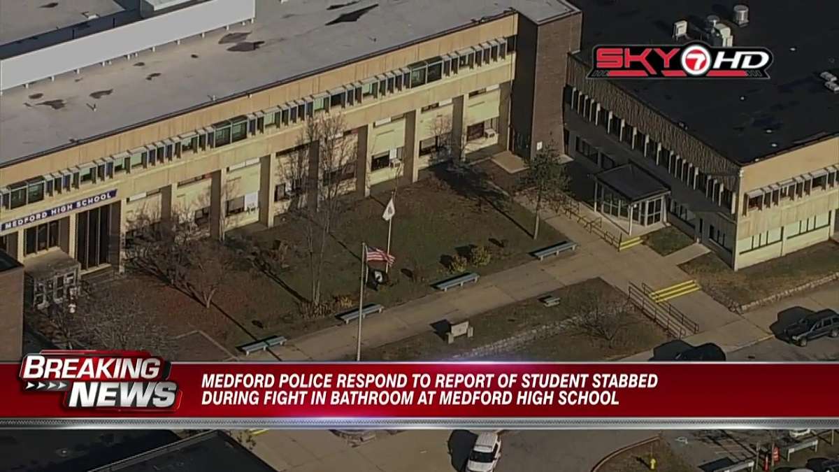 Police respond to reports of a student stabbed during fight at Medford ...
