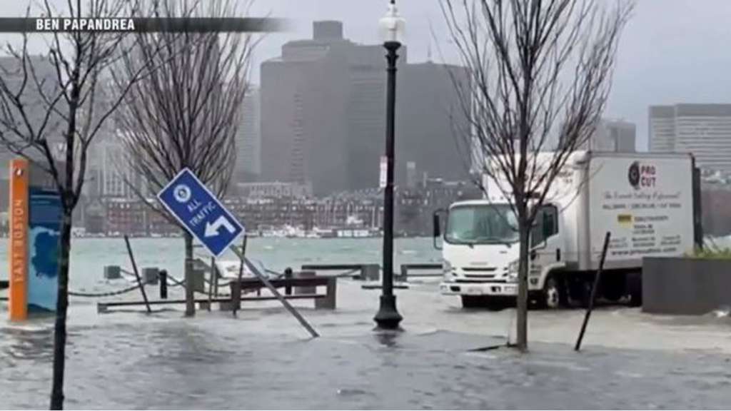 Coastal communities hit with flooding as storm roars through – Boston ...