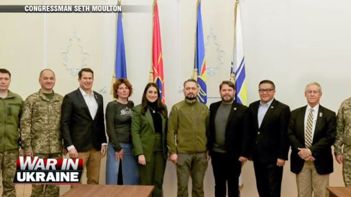 Mass. Congressman Seth Moulton visits war-torn Ukraine - Boston News ...