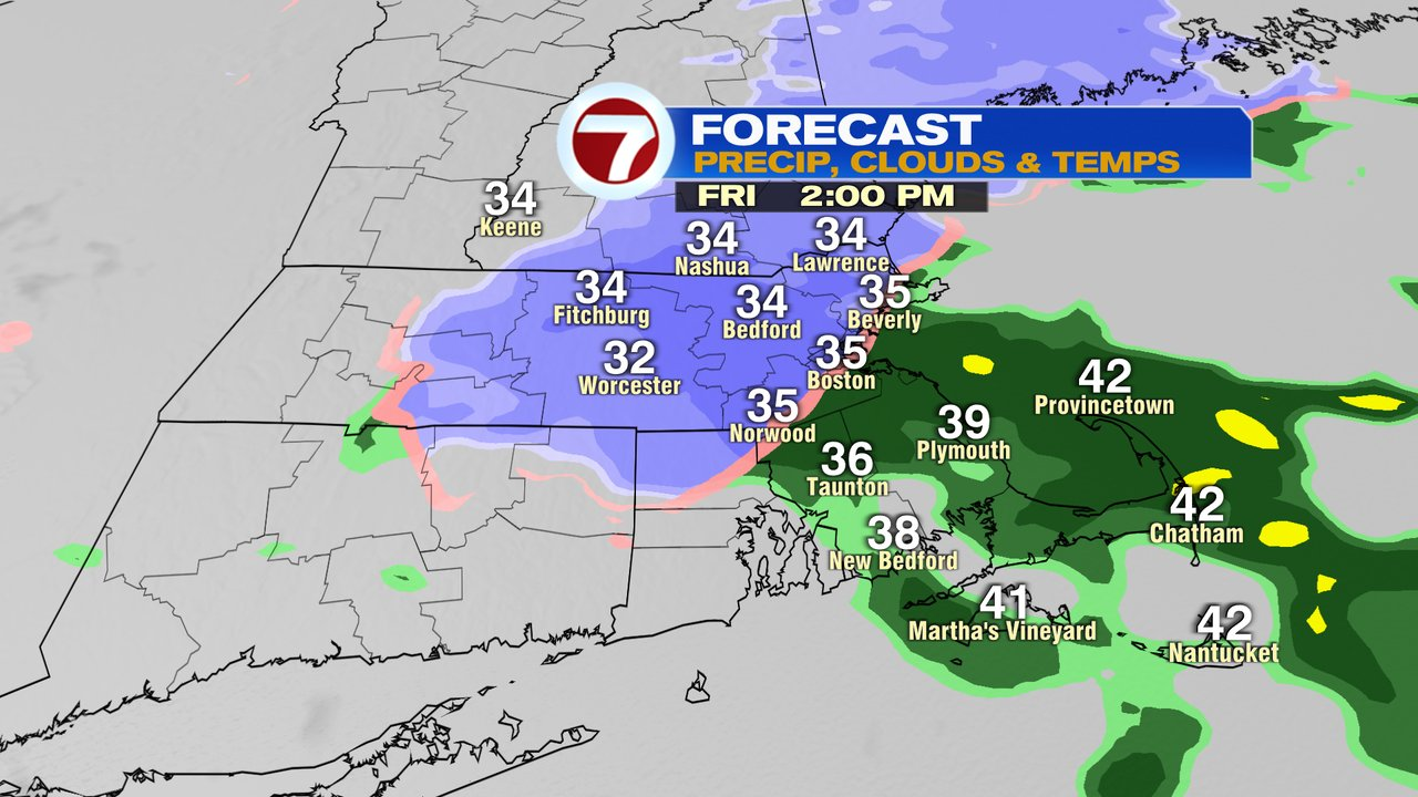 Damp & Dreary, Friday Flakes Fly - Boston News, Weather, Sports | WHDH ...