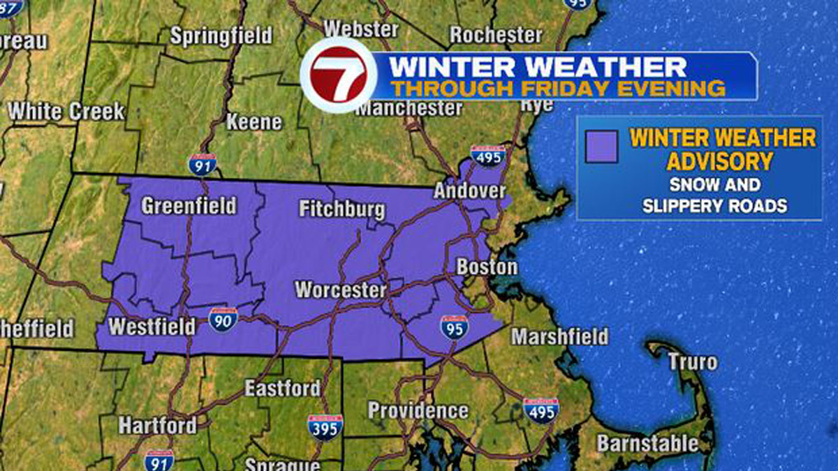 Winter weather advisory in effect ahead of storm bringing snow - Boston ...