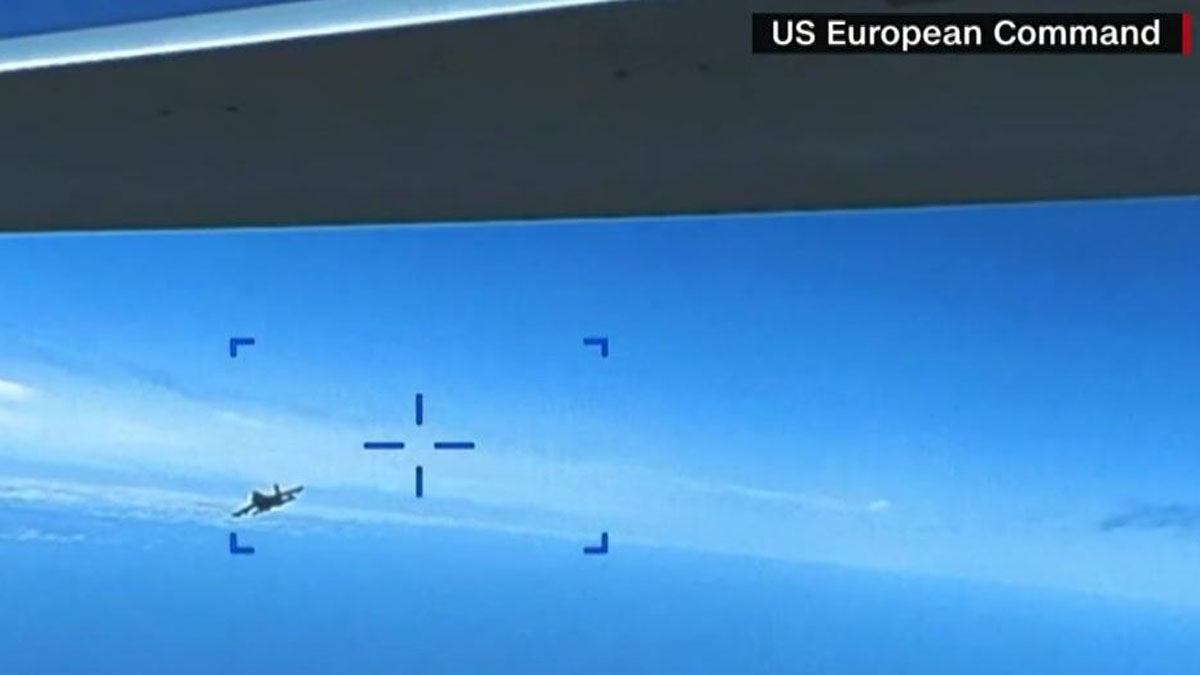 US military releases footage of Russian fighter jet forcing down ...