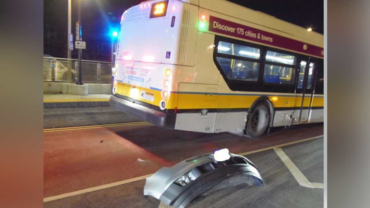 Police investigating after driver hits MBTA bus, leaves scene - Boston ...