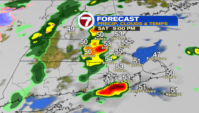 Rain into tomorrow, storms possible - Boston News, Weather, Sports ...