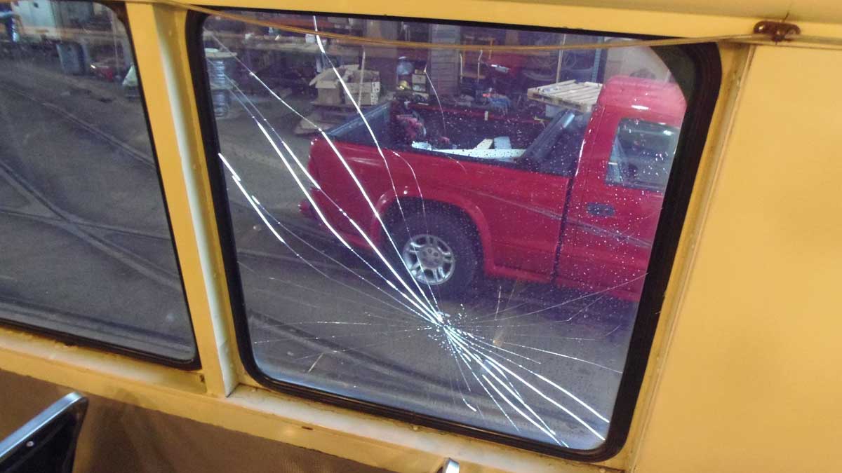 Transit Police: 19-year-old suspect uses knife handle to smash window ...