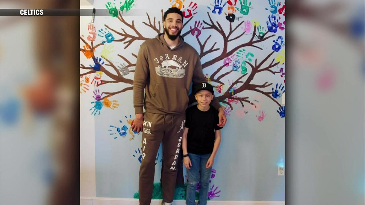 Celtics’ Jayson Tatum visits young fan battling cancer at Christopher’s Haven in Boston - Boston ...