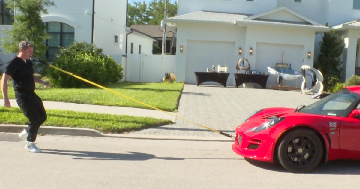 Tampa dentist goes for record pulling car with teeth - Boston News ...