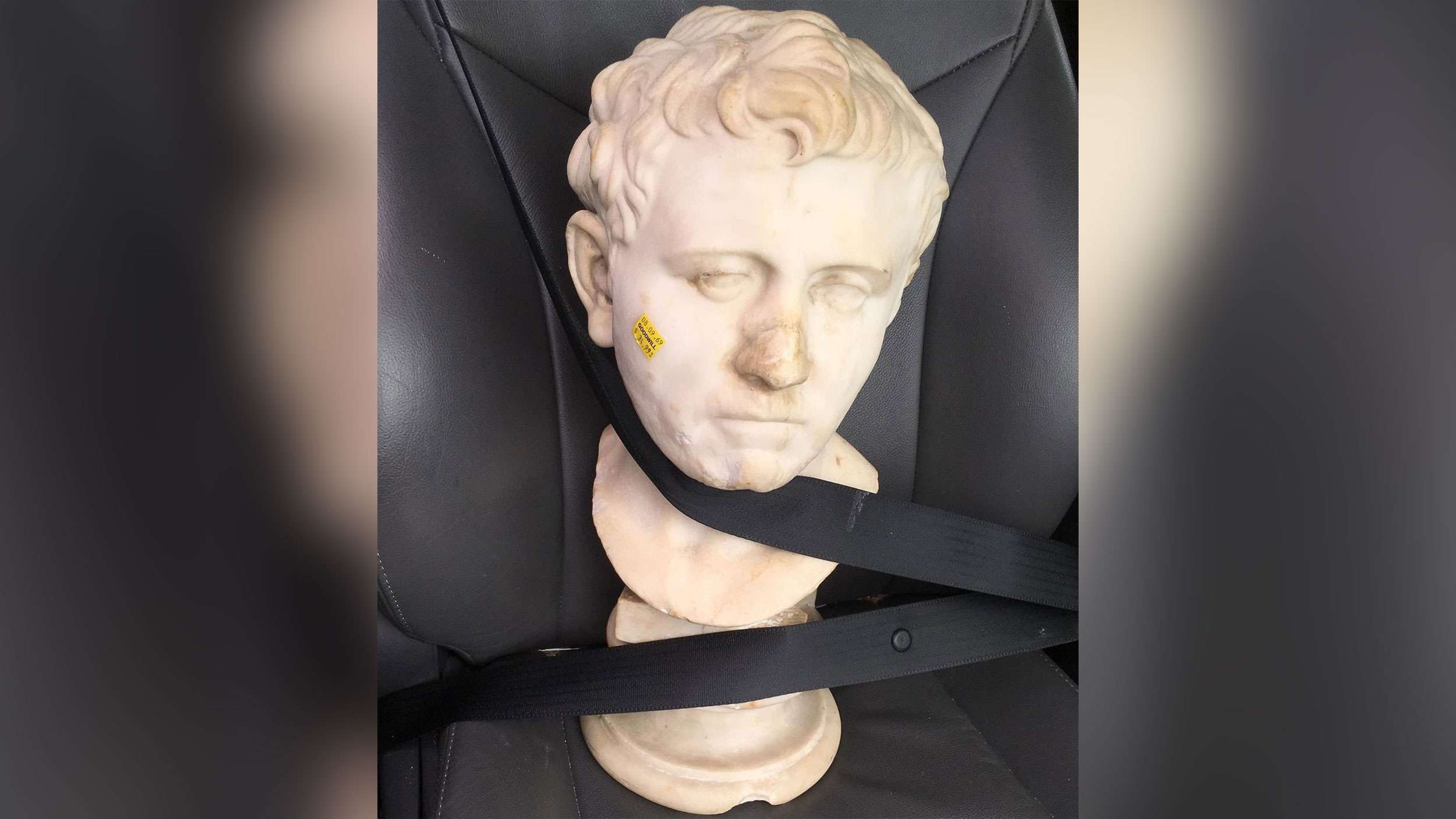 An ancient Roman bust purchased for $34.99 at Texas Goodwill is headed ...