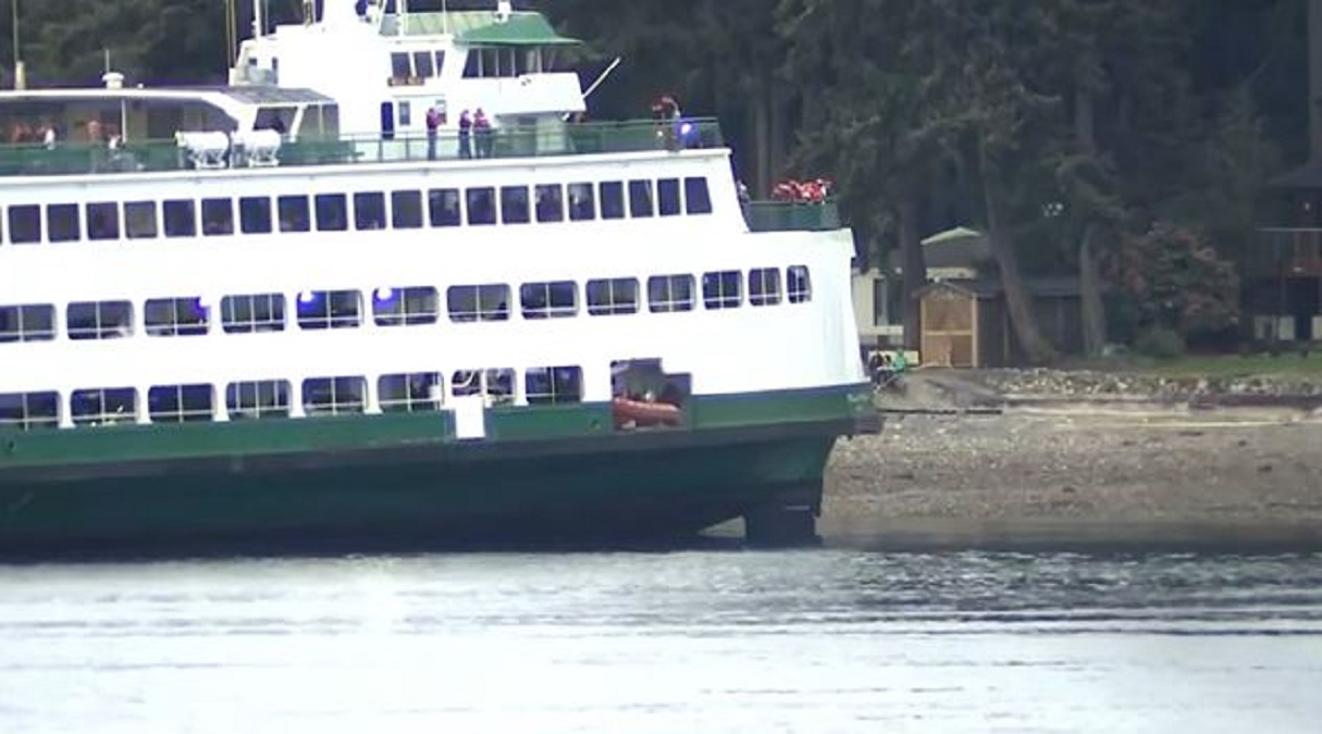 Ferry runs aground near Seattle; no injuries reported - Boston News ...