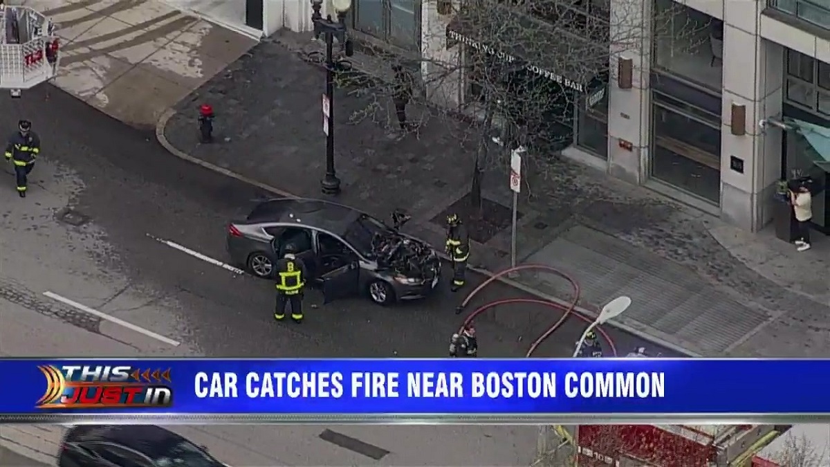 Car catches fire near Boston Common - Boston News, Weather, Sports ...