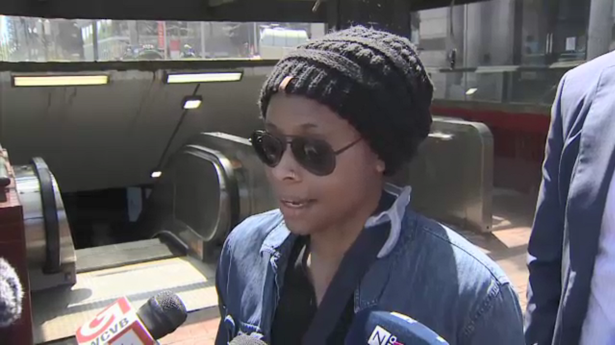 Woman hit by utility box at Harvard station describes moment she was ...
