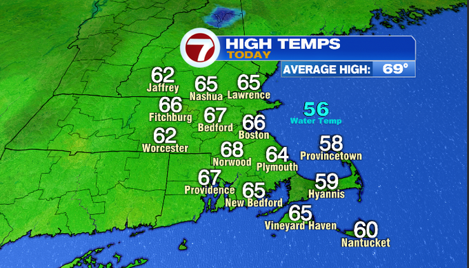 Temps turn up into the weekend - Boston News, Weather, Sports | WHDH 7News