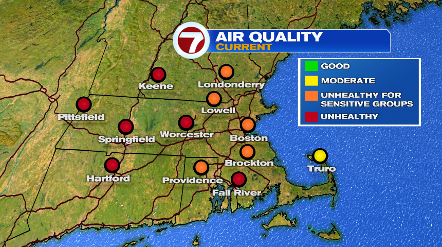 More Unsettled Weather, Less Smoke - Boston News, Weather, Sports ...