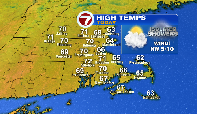 Isolated storms today, warmer Sunday - Boston News, Weather, Sports ...