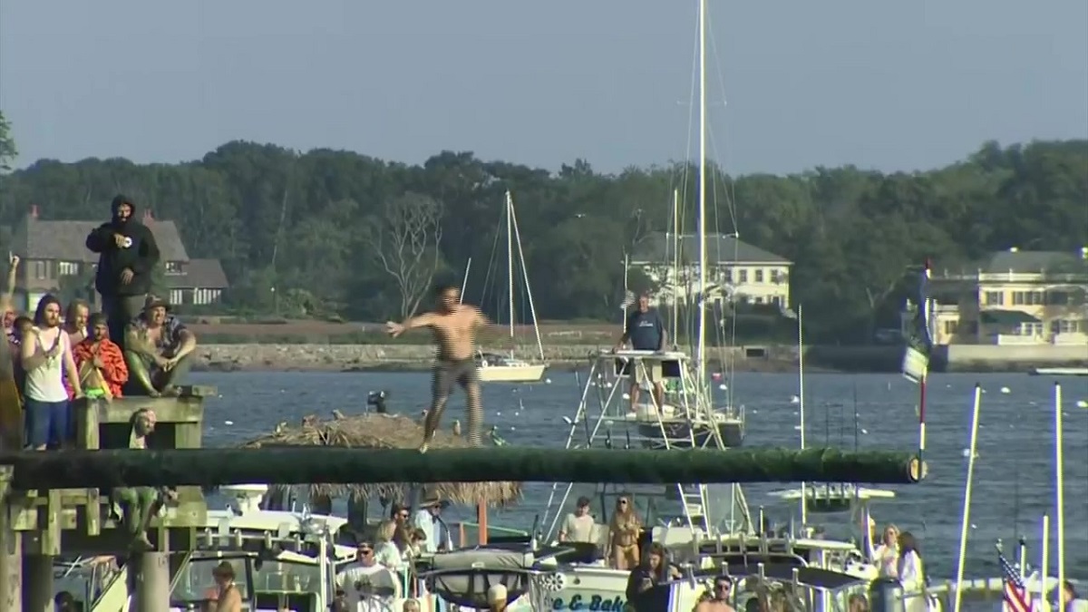 New winner crowned as Gloucester greasy pole competition returns ...