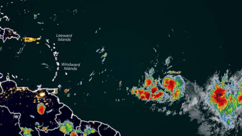 Tropical storm watches and warnings cover parts of the Caribbean as Bret is forecast to bring ...