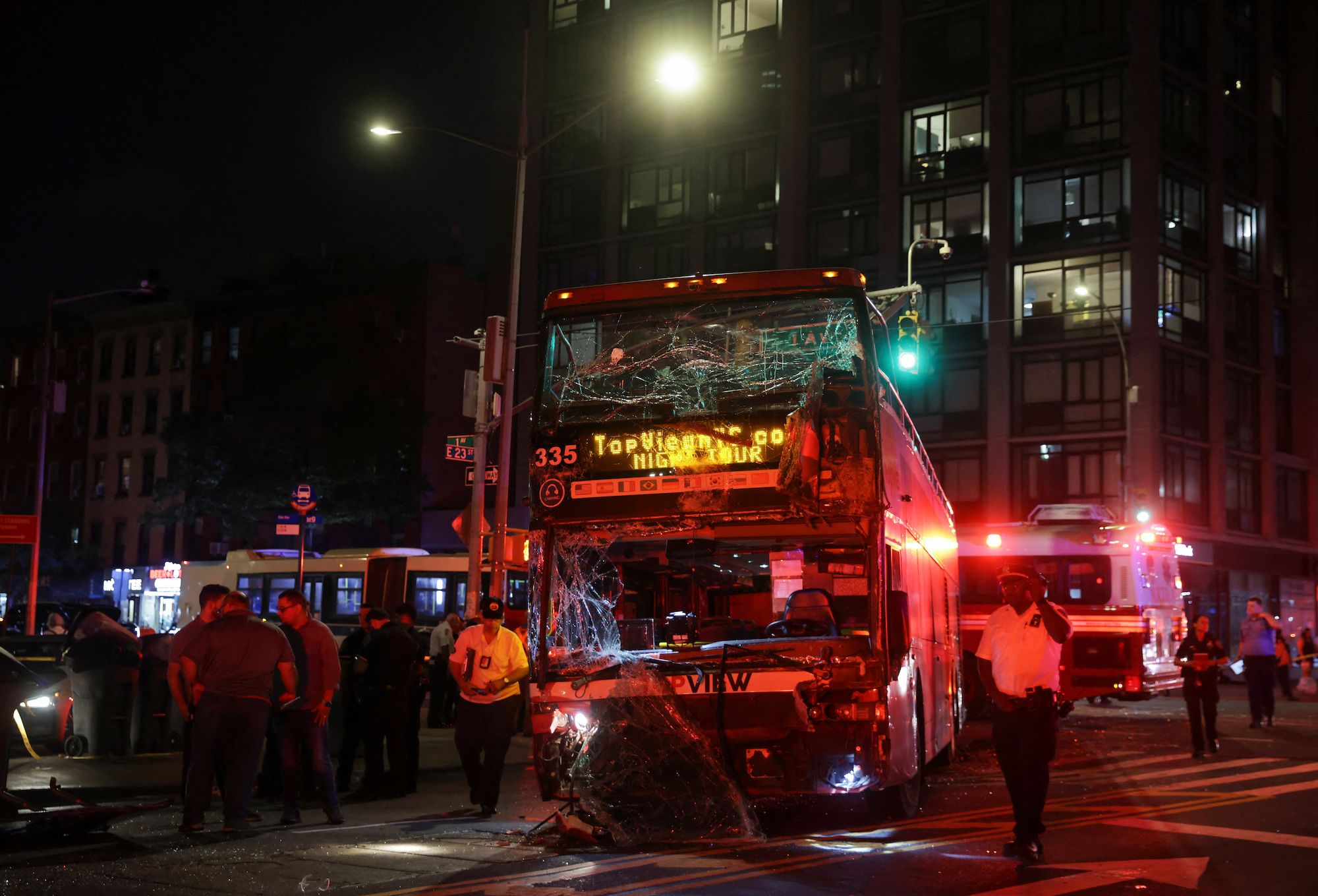 Dozens injured after a double-decker bus and a city bus collide in ...