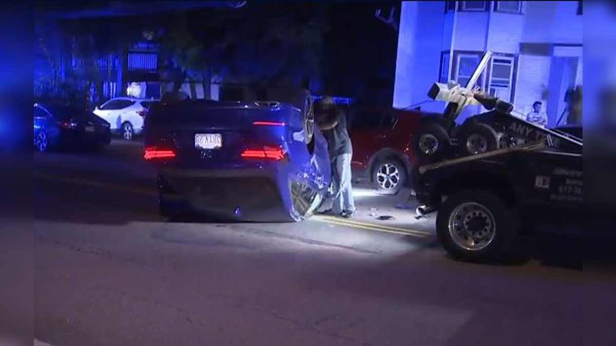 Police respond to rollover crash in Roslindale - Boston News, Weather ...