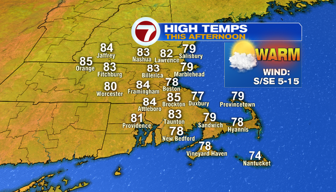 Holiday weekend warmth, humidity and rain - Boston News, Weather ...