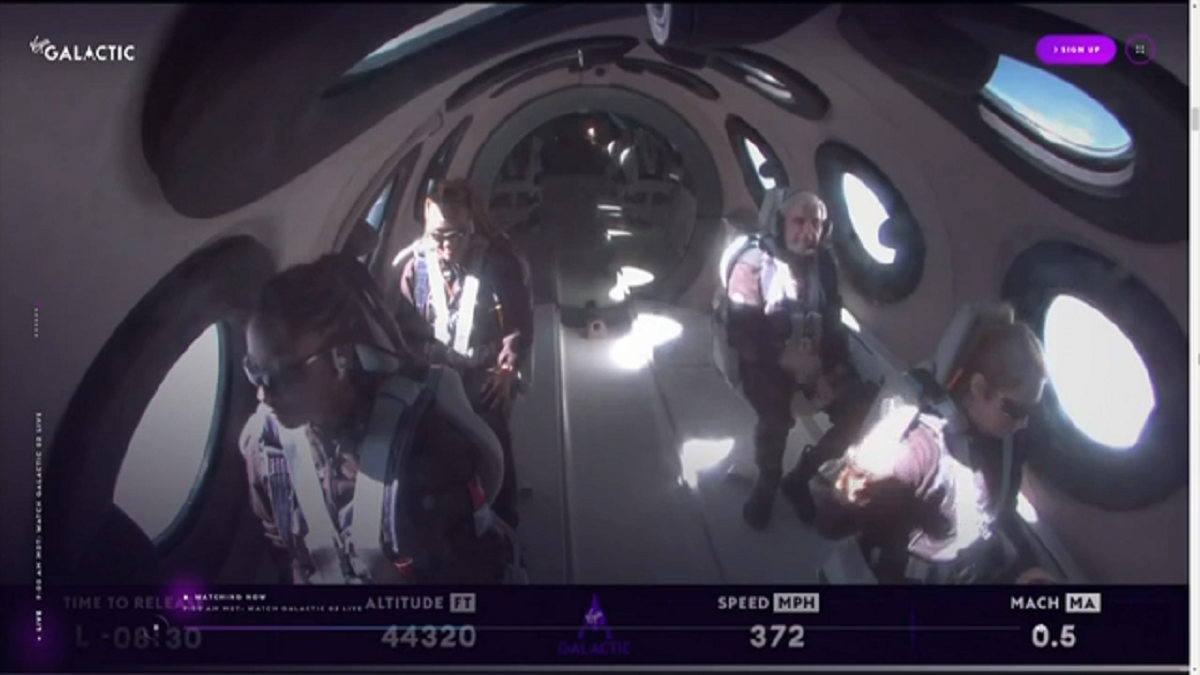 Virgin Galactic’s first space tourists finally soar, an Olympian and a ...