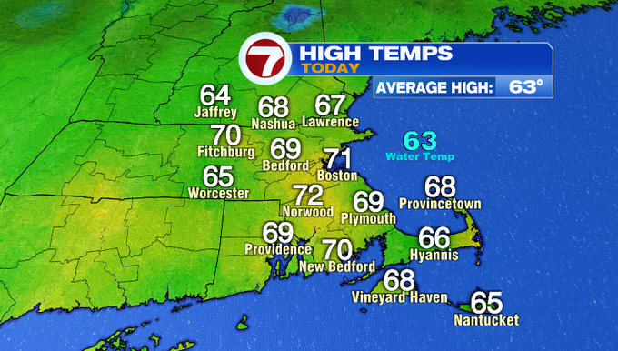 Temperatures cool into the weekend - Boston News, Weather, Sports ...