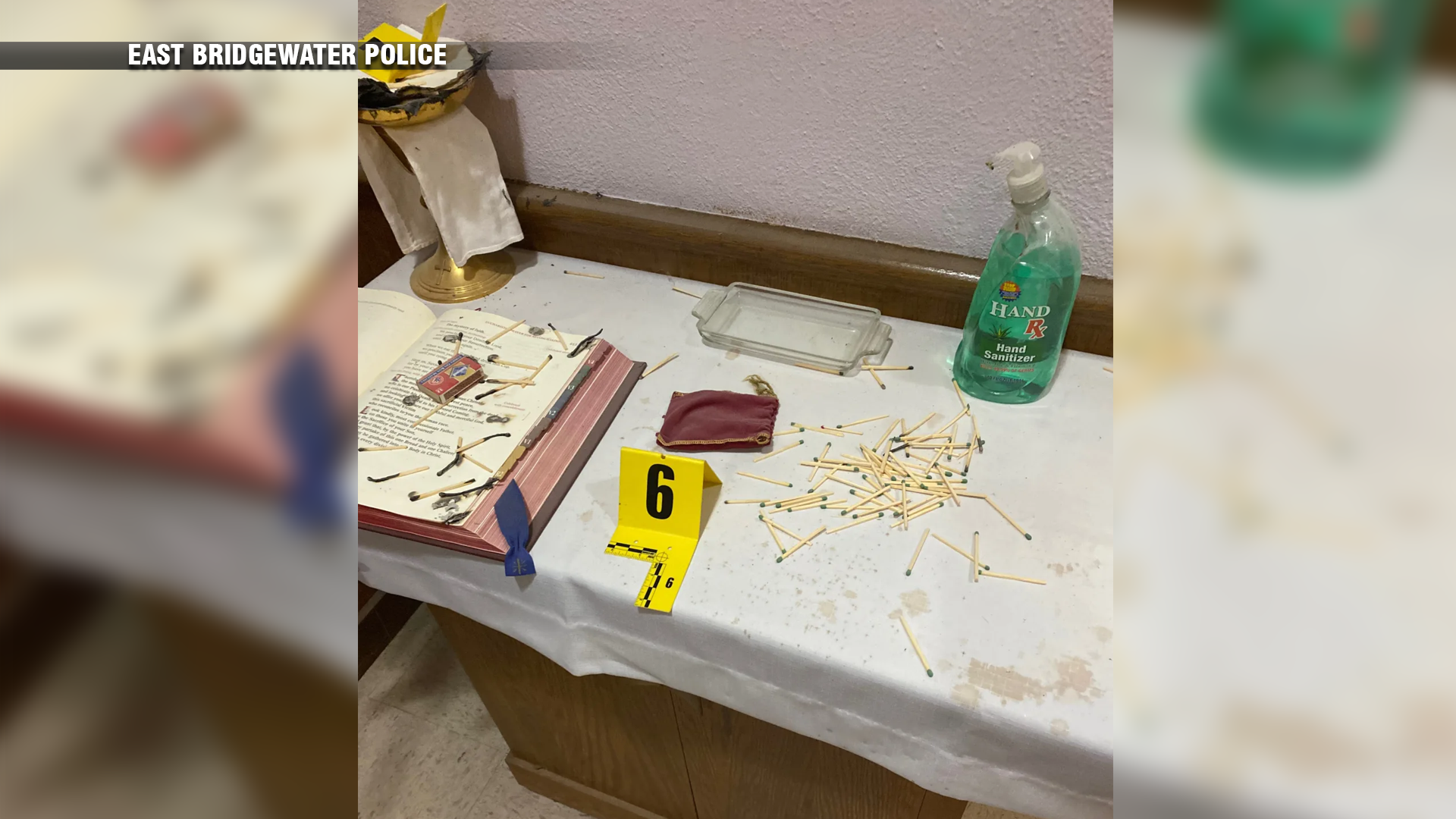 Police Investigating After Bible Altar Burned At Vandalized East