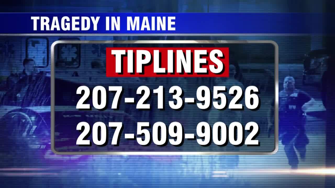 Officials establish tip lines as search continues for suspected Maine ...