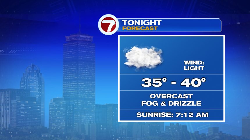 Fog Tonight, Rain Tomorrow - Boston News, Weather, Sports | WHDH 7News