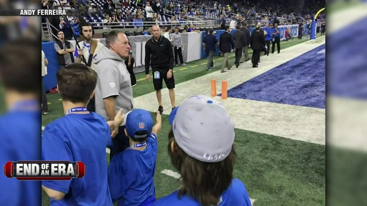 Children snubbed by Bill Belichick at 2018 game in Detroit recall viral ...