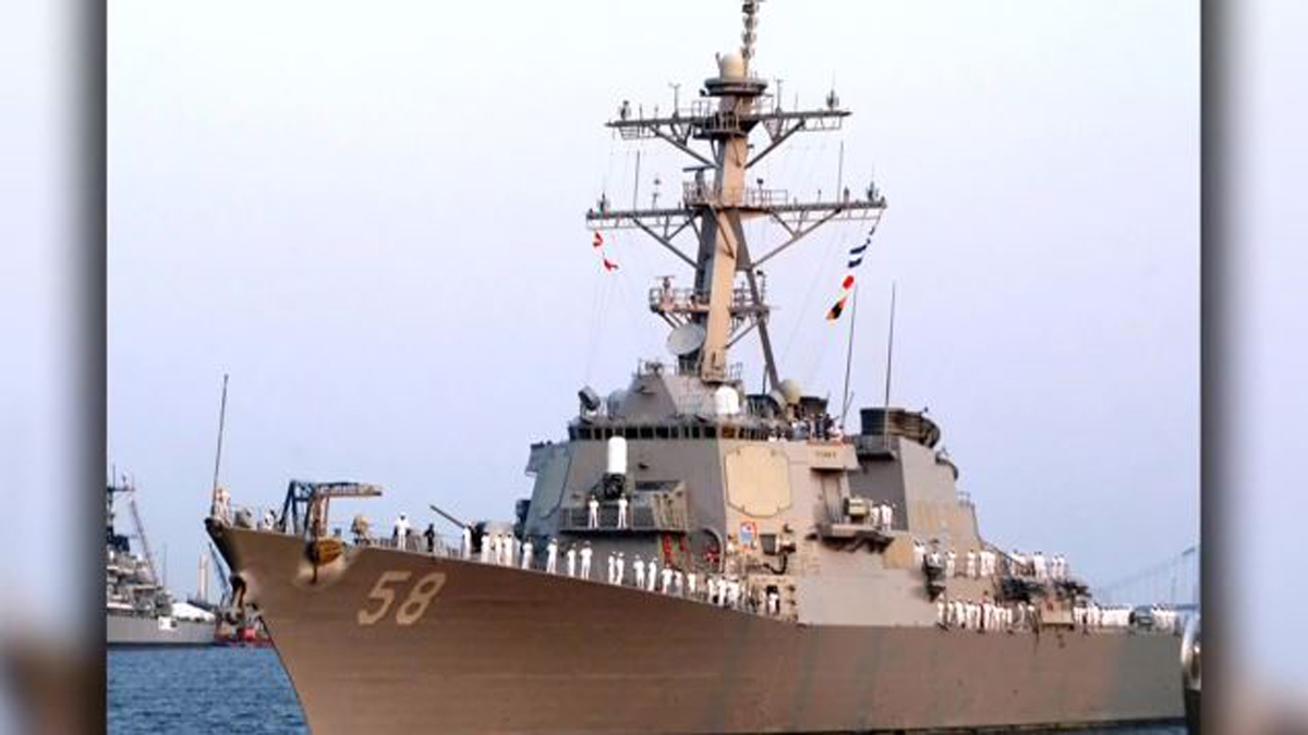 Yemen Houthi rebels fire missile at US warship in Red Sea in first ...