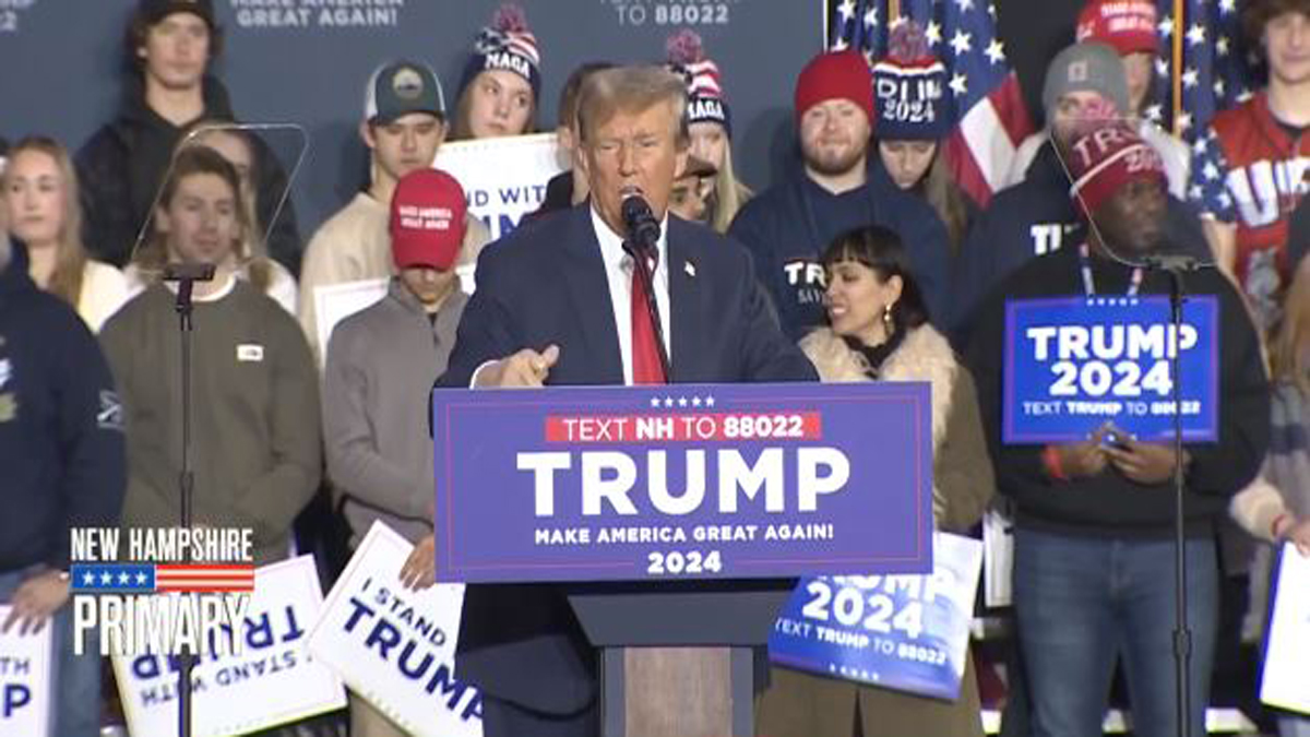 Trump is joined by South Carolina leaders at New Hampshire rally as he ...