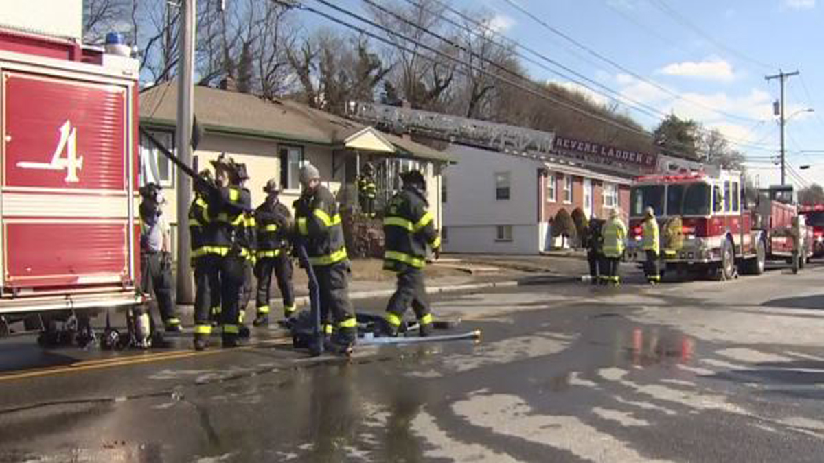 Crews battle house fire in Revere - Boston News, Weather, Sports | WHDH ...