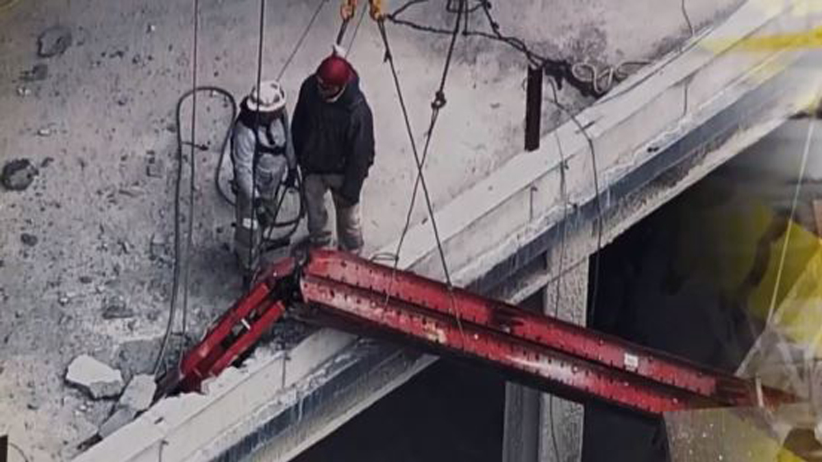 Work resumes on South Station Tower after stoppage following falling ...