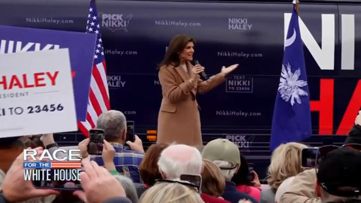 Nikki Haley makes campaign stop in Needham ahead of GOP primary - Boston News, Weather, Sports ...