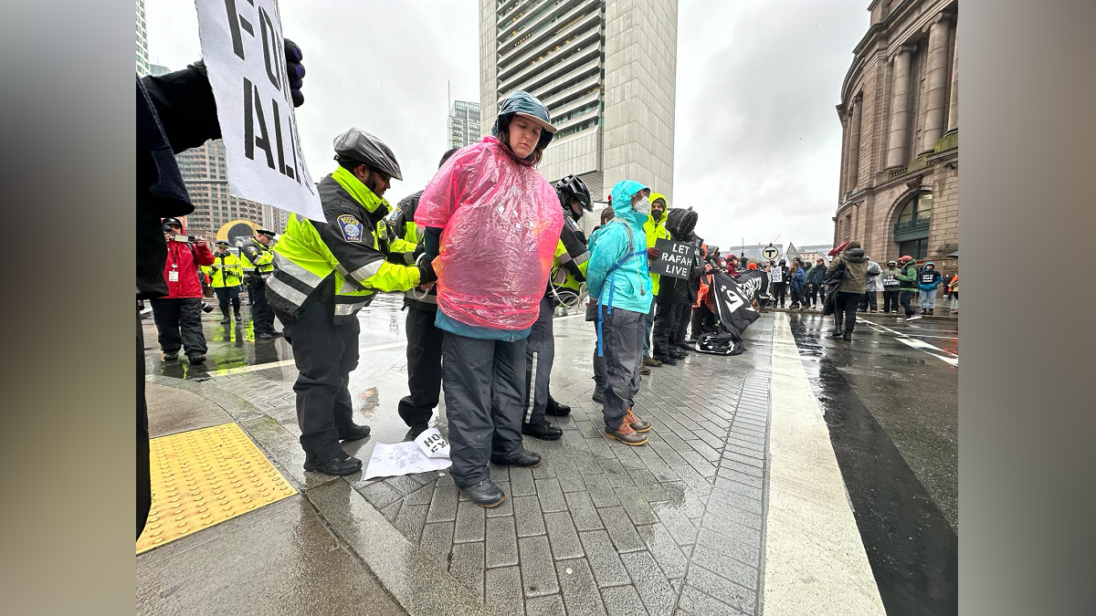 Protestors calling for ceasefire in Gaza halt rush hour traffic in ...