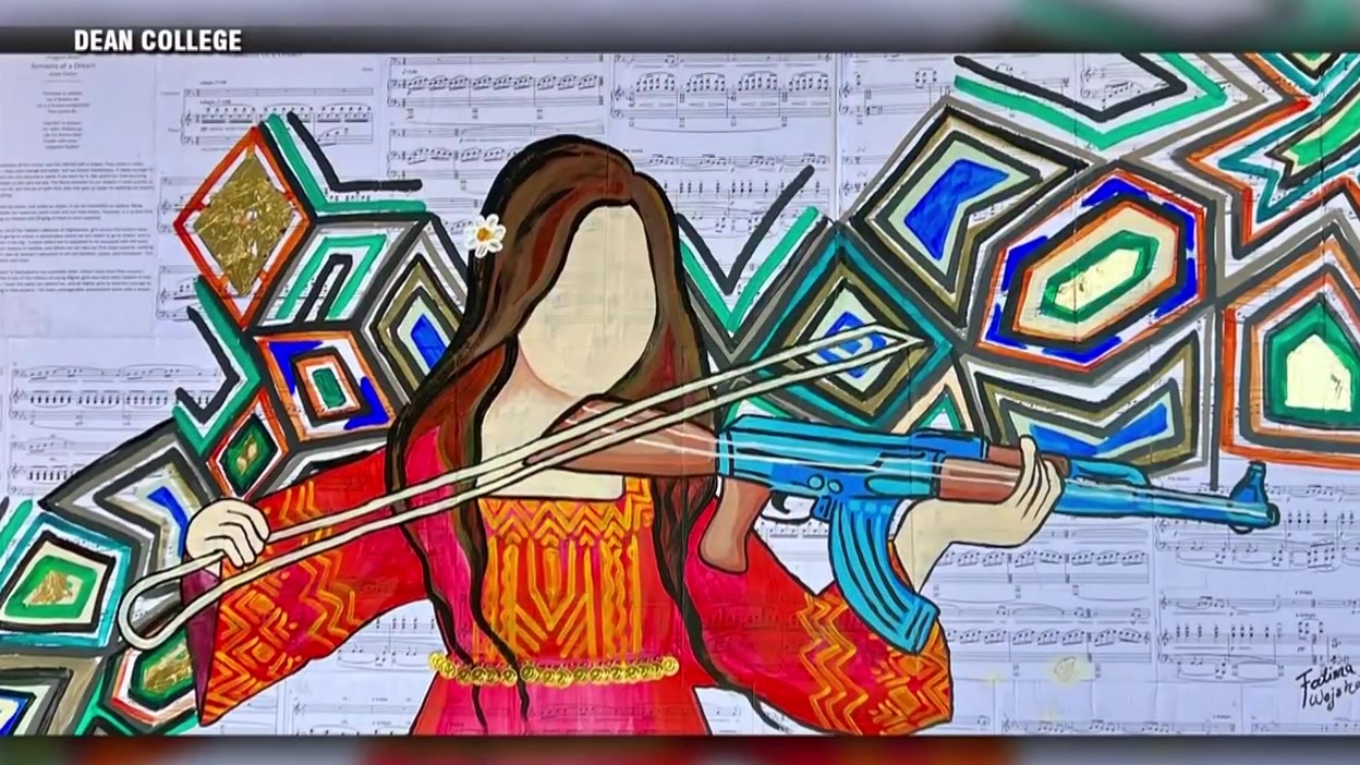 Dean College student’s artwork about journey from Afghanistan to US on ...