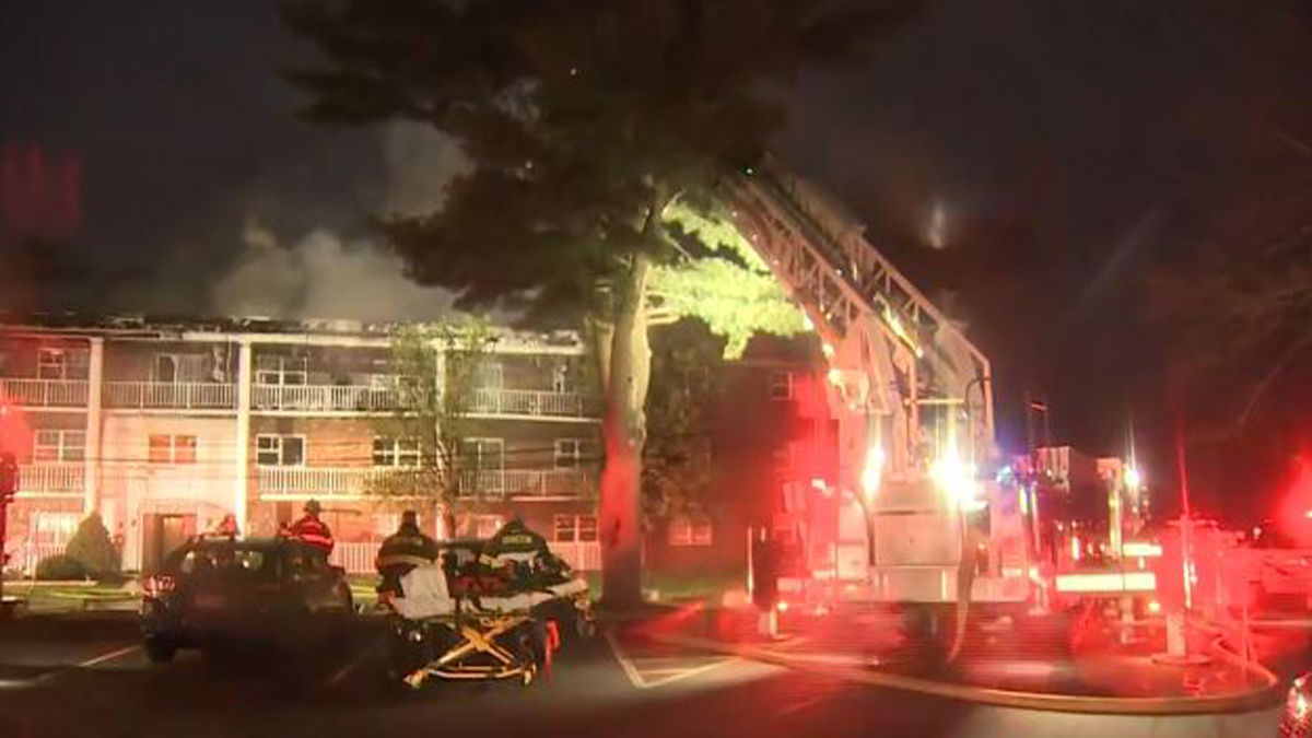 Fire crews battle blaze at apartment complex in Randolph - Boston News ...