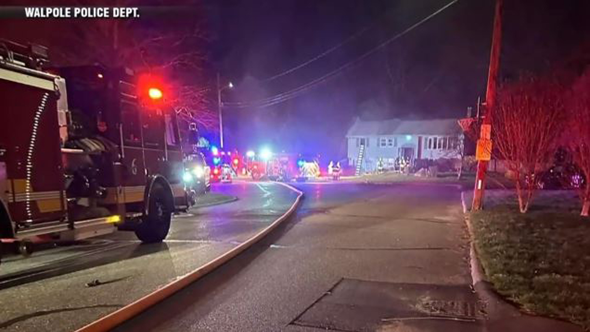 Fire crews respond to house fire in Walpole - Boston News, Weather ...