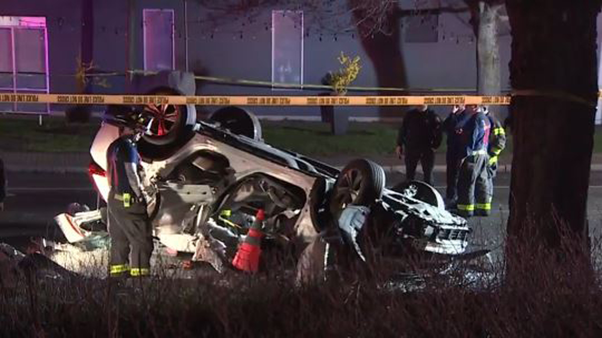 Waltham rollover crash kills driver, seriously injures passenger - Boston News, Weather, Sports ...
