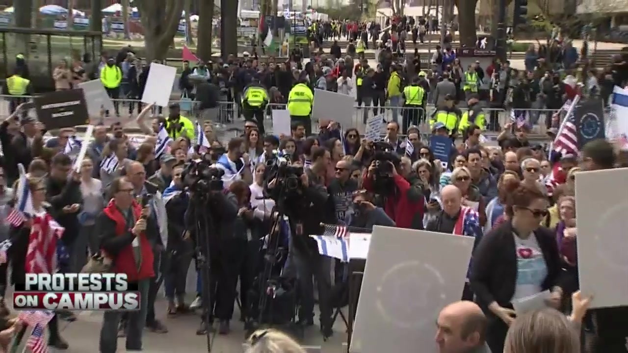 Pro-Israeli, pro-Palestinian rallies face each other on MIT’s campus ...