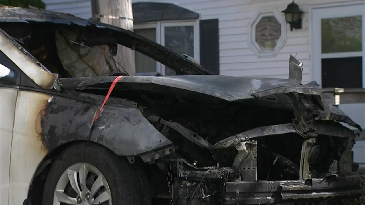 Flames billow out of moving car in South Boston - Boston News, Weather ...