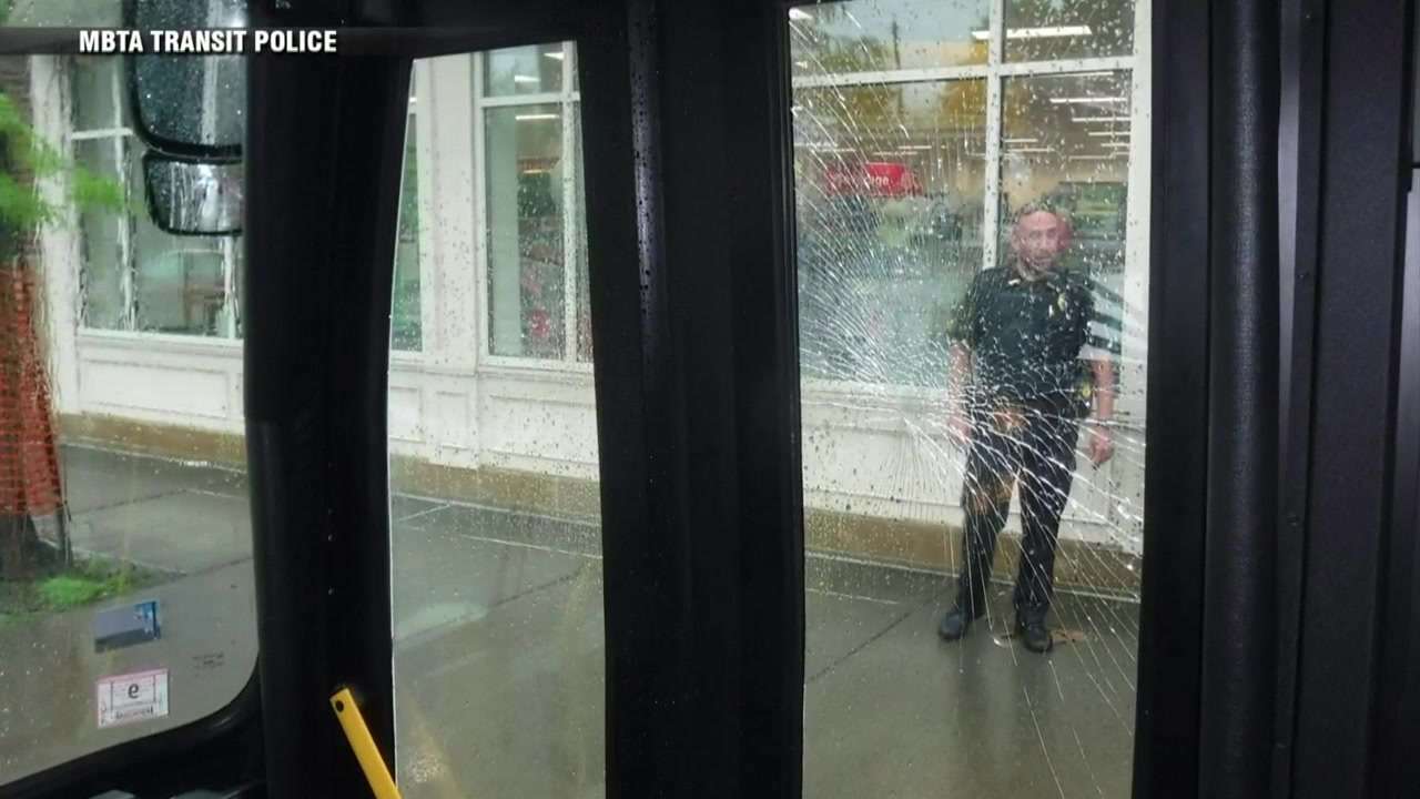 Man punches MBTA bus door window in Watertown - Boston News, Weather ...